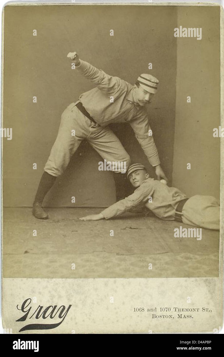 This image features Charlie Ferguson and Tommy McCarthy, two infielders ...