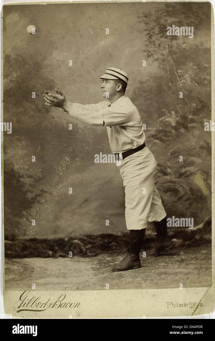A photograph of George Pinkney, an infielder for the Brooklyn Dodgers ...