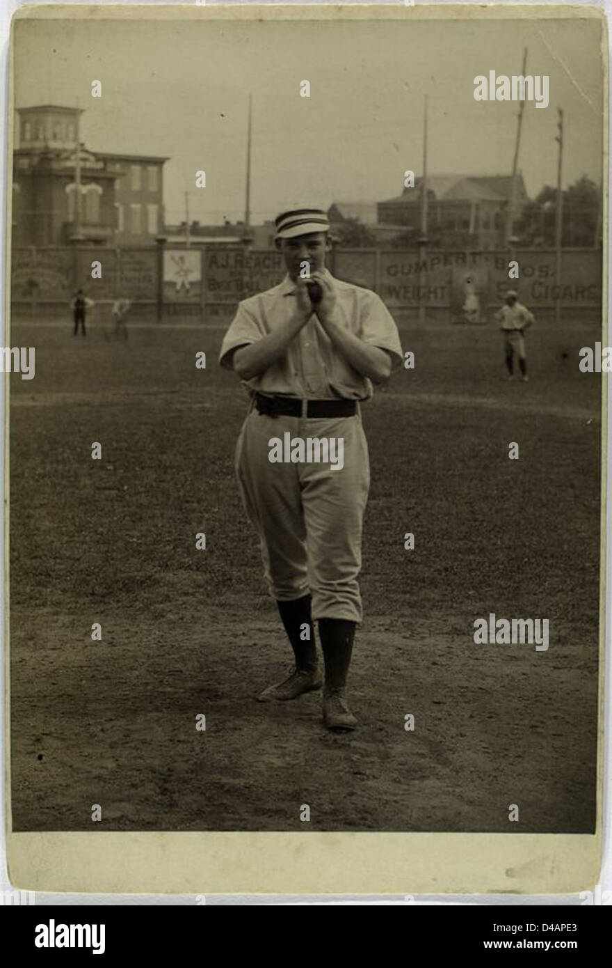 This image features Al Maul, a pitcher for the Philadelphia Quakers ...