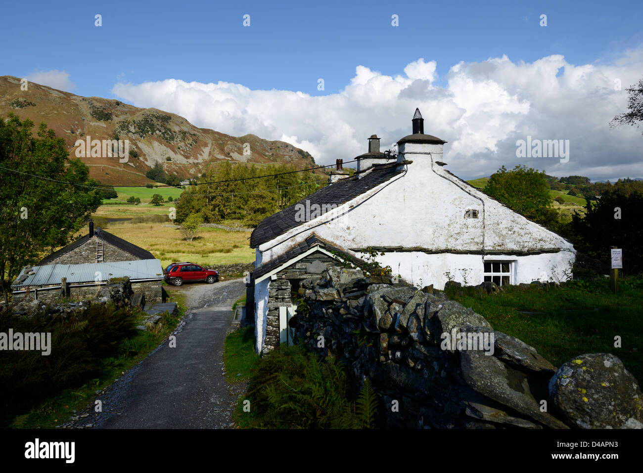 Cottage, Low Hall Garth, Little Langdale valley,The Lake District ...
