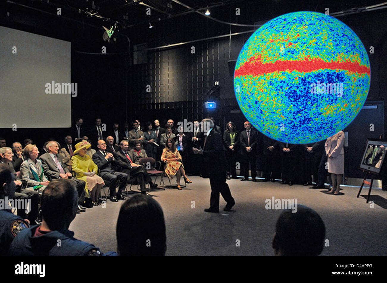 The WMAP mission, showcased on Science on a Sphere, provided data on ...