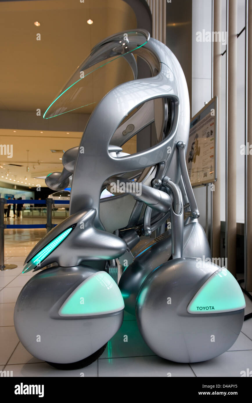 Side profile of a silver "iUnit Personal Transportation Module" on ...