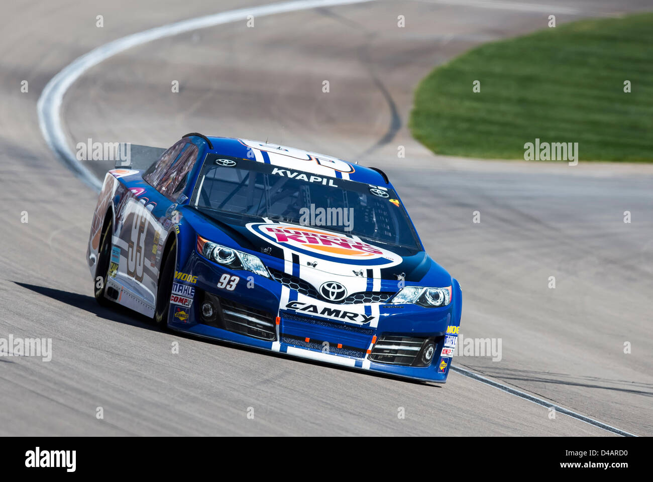Las Vegas, Nevada, USA. 10th March 2013. Travis Kvapil (93) races ...