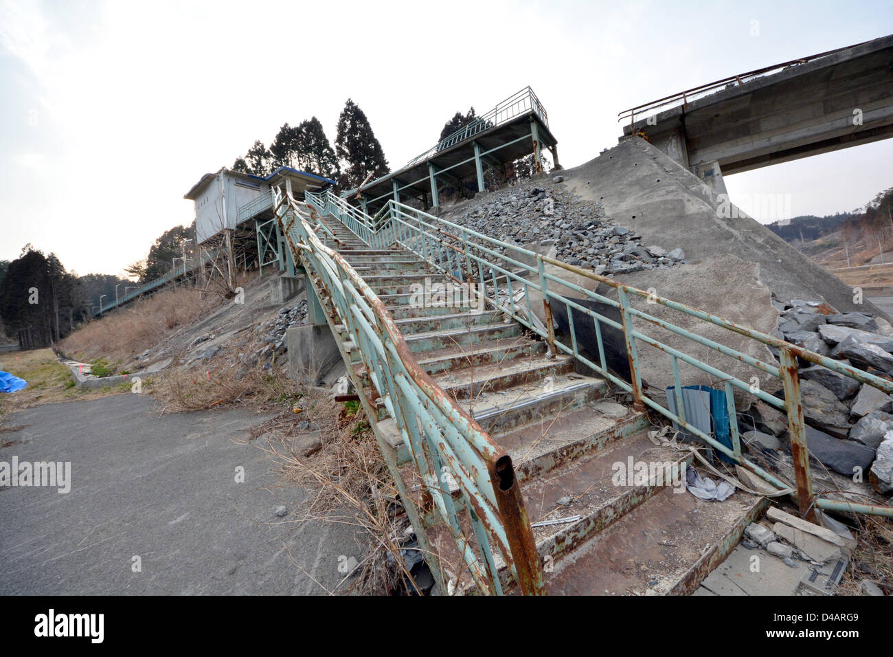 March 8, 2013, Minami-Sanriku, Japan - The Shimizuhama Station of local ...