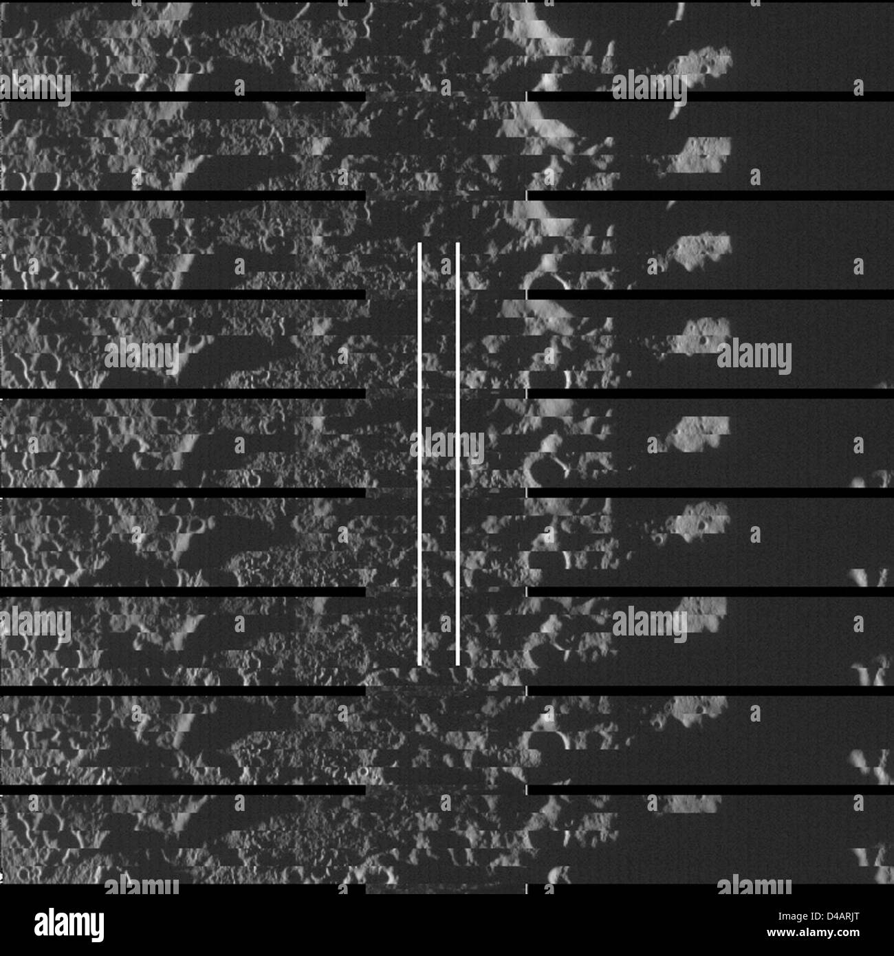 This image, taken by NASA's Lunar Reconnaissance Orbiter (LRO) camera ...
