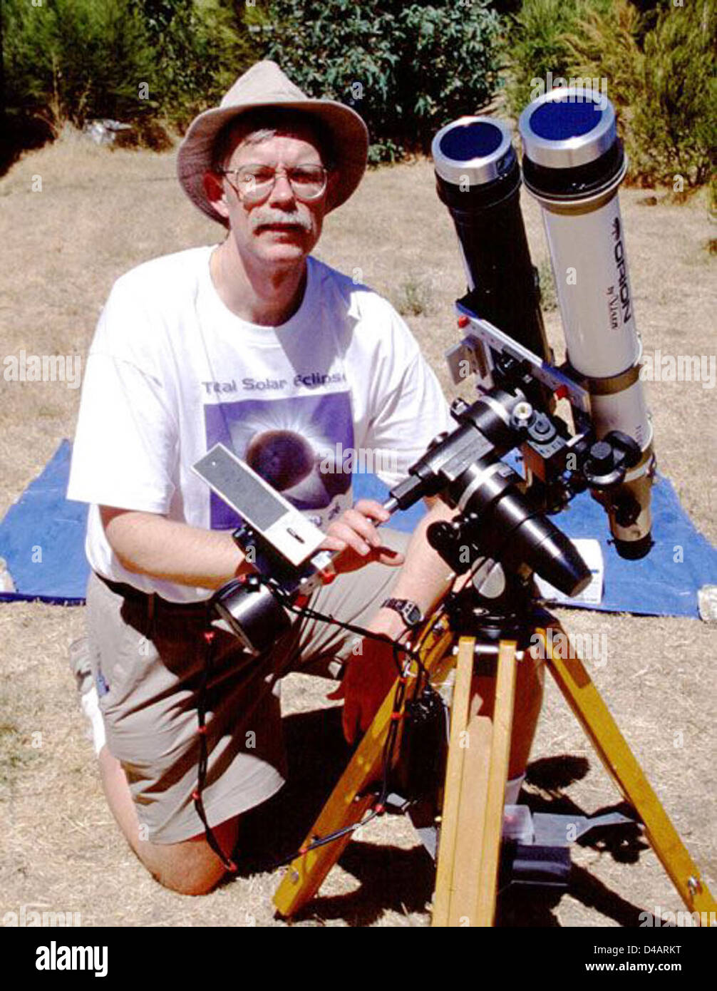 Dr. Fred Espenak, a NASA scientist, studies solar eclipses and is known ...