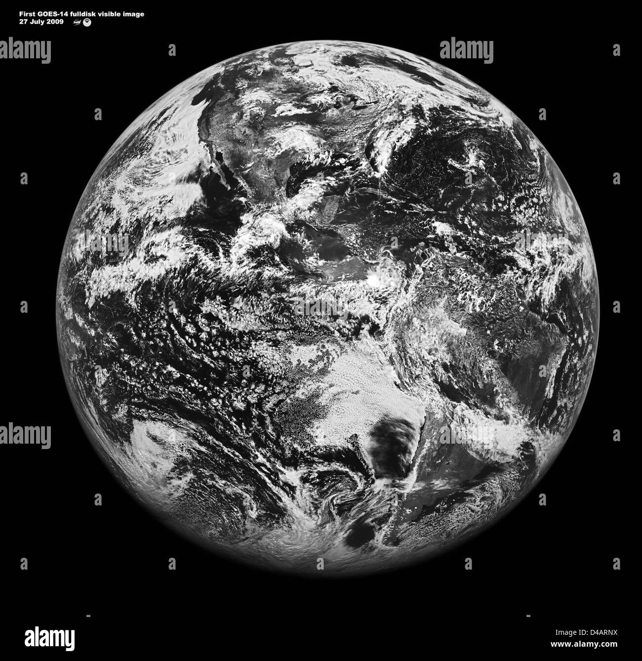 GOES-14, a geostationary weather satellite, captured its first images ...