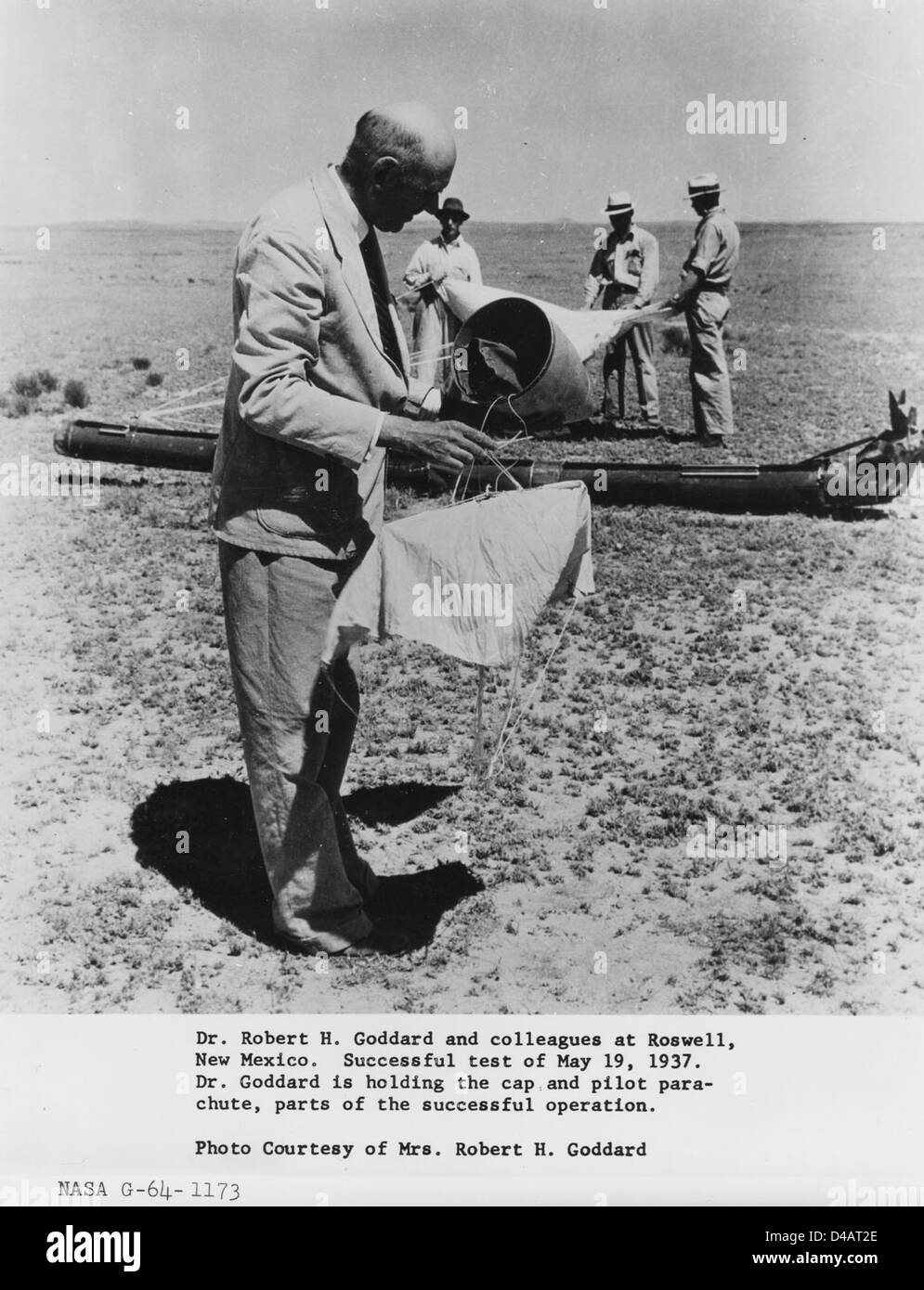 Dr. Robert H. Goddard, known as the father of modern rocketry, is ...