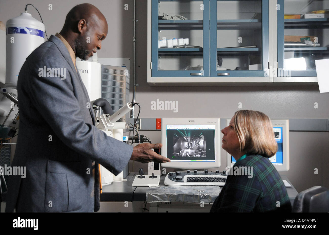 Debbie Thomas and Tukufu Zuberi from PBS's *History Detectives* visited ...