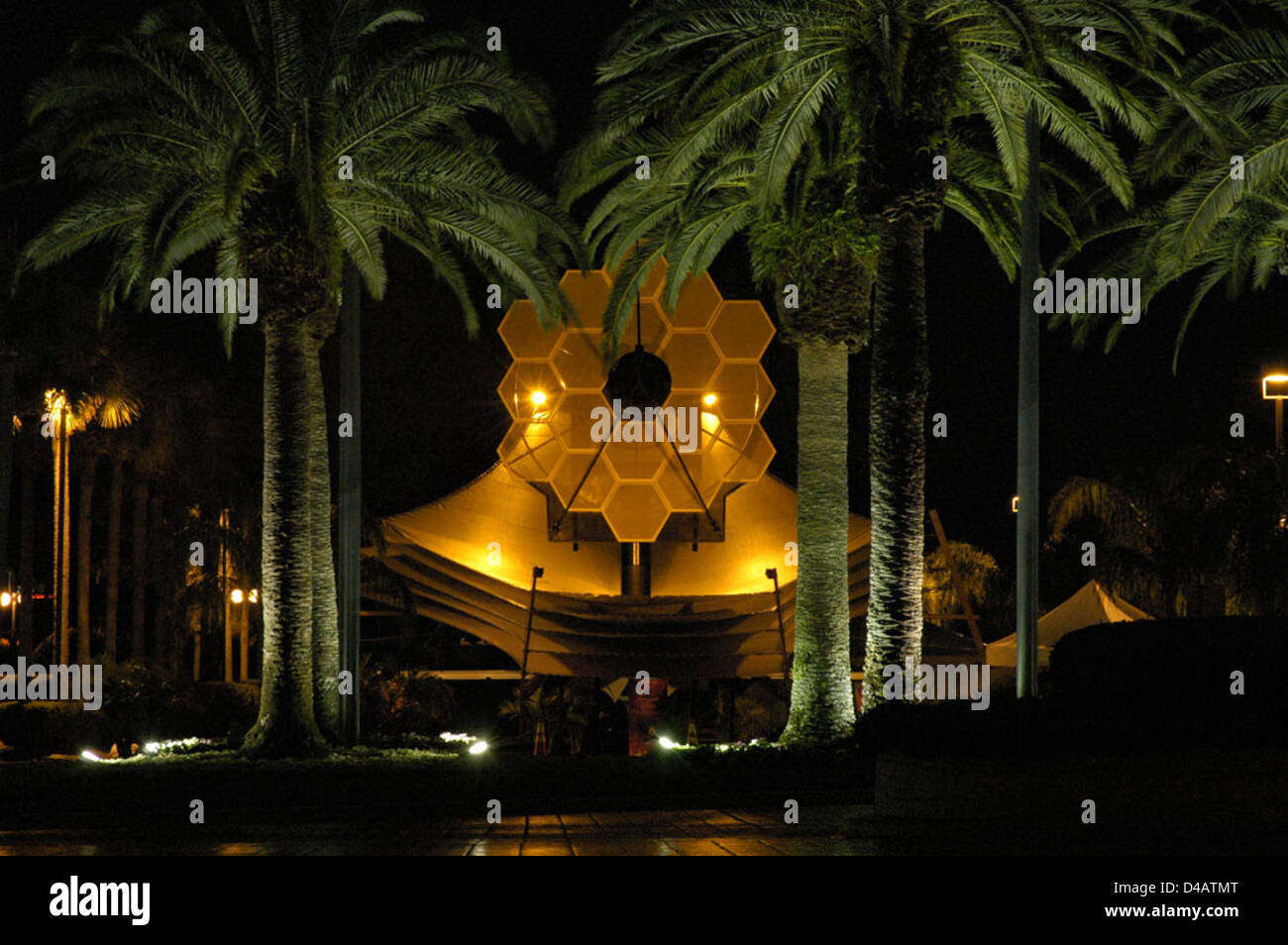 A full-scale model of the James Webb Space Telescope (JWST) was ...