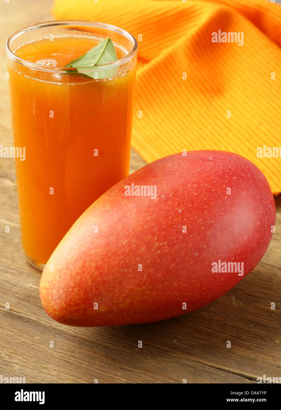 fresh mango juice and mango fruit Stock Photo - Alamy