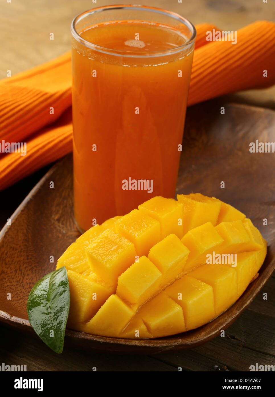 fresh mango juice and mango fruit Stock Photo - Alamy