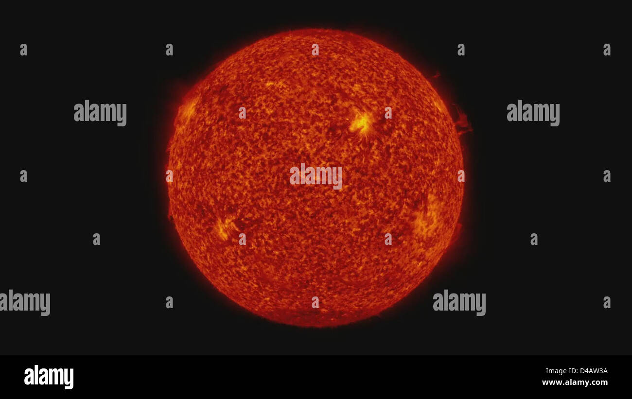 The Solar Dynamics Observatory (SDO) captured a full-disk view of the ...