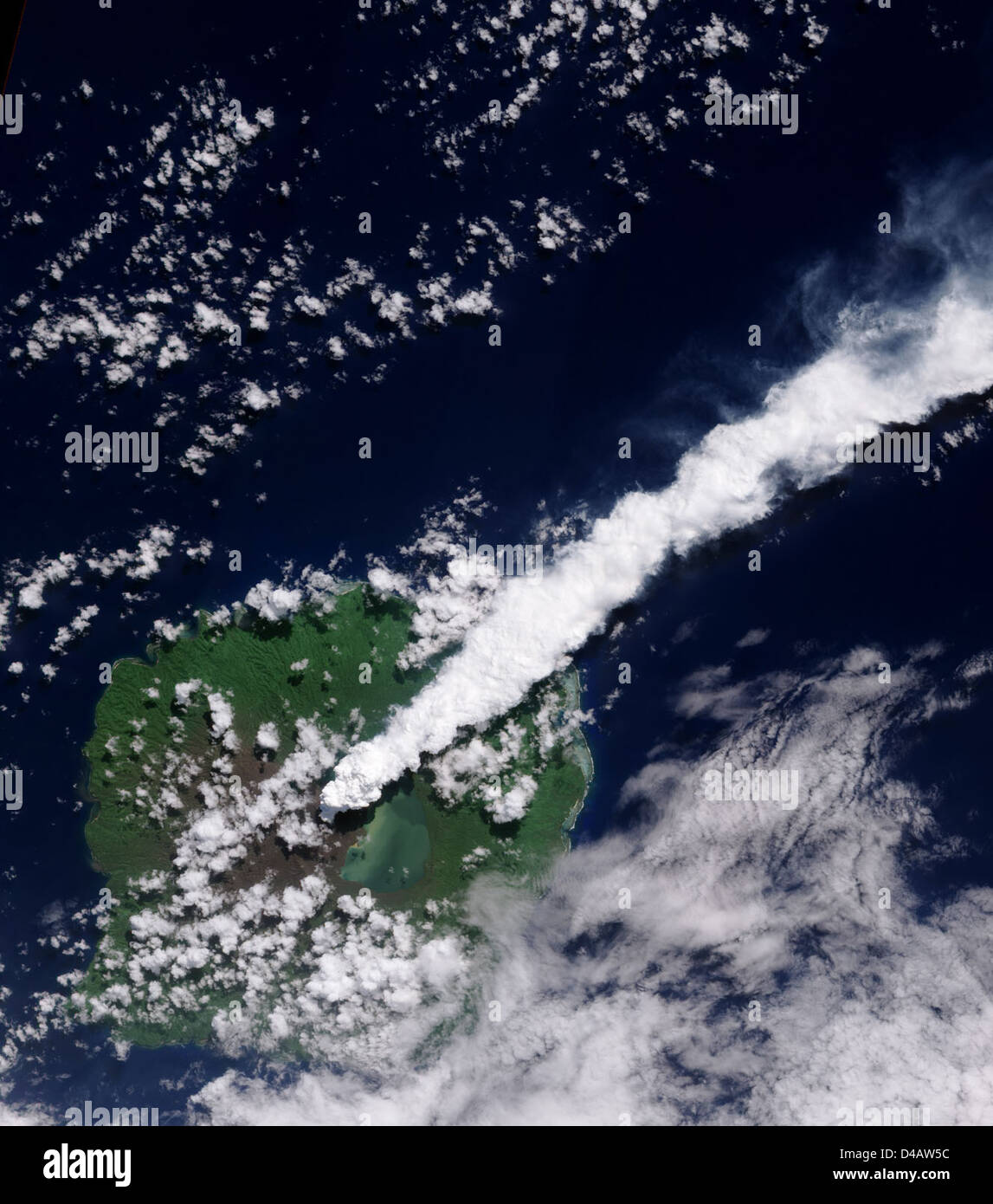 Eruption of Gaua Volcano Stock Photo - Alamy