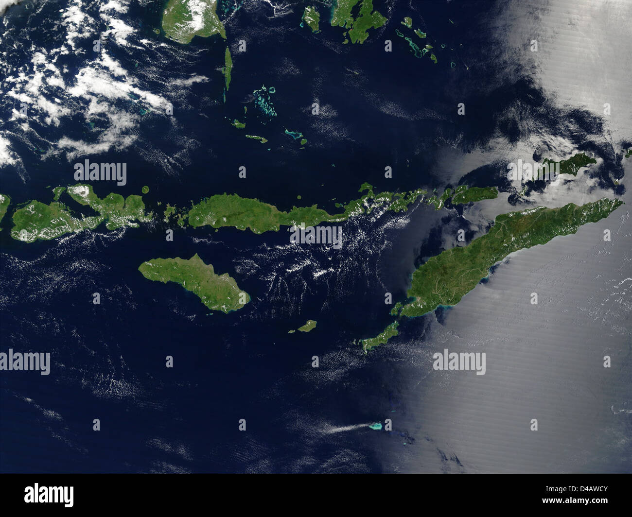 The crash site of Oceanic Flight 815 in the Lesser Sunda Islands ...