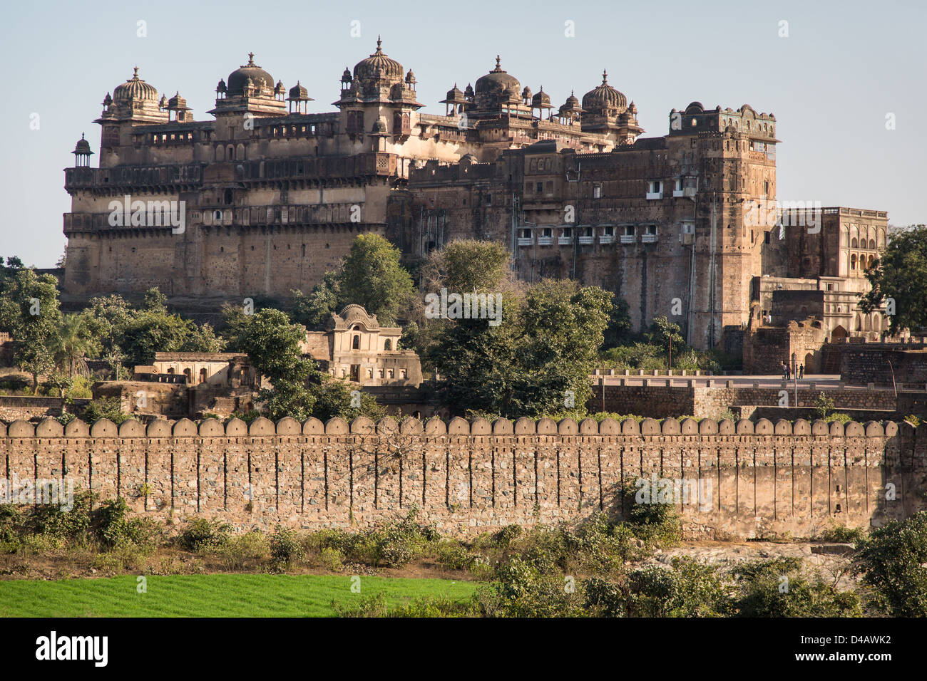 Jahangir Mahal, inside Orchha Fort, Orchha, India Stock Photo - Alamy