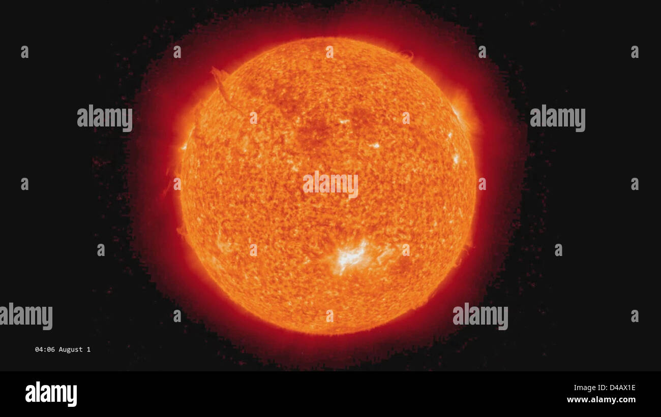 NASA's STEREO spacecraft captured a solar storm on August 1, 2010 ...