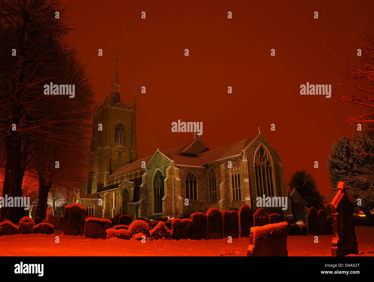 Gravestones uk night hi-res stock photography and images - Alamy