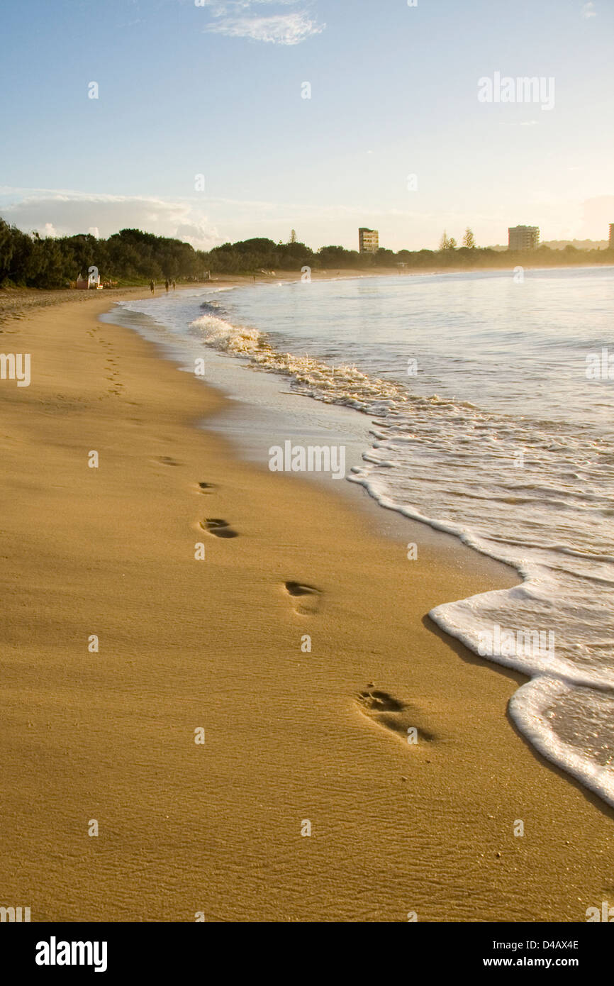 Foot imprint fading into the distance Stock Photo - Alamy