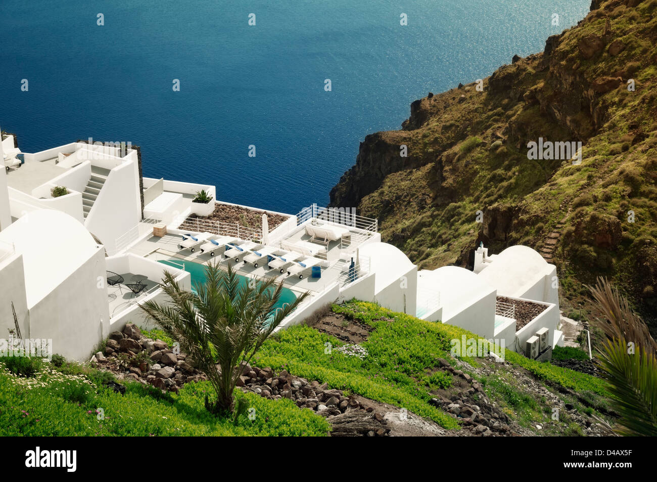 Volcano view hotel santorini hi-res stock photography and images - Alamy