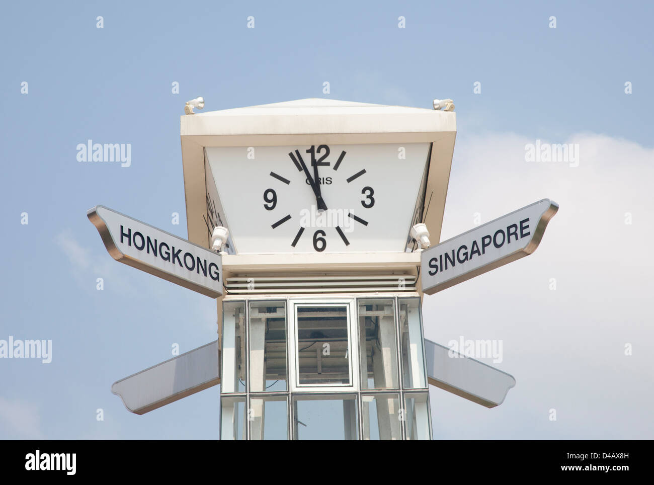 Koh Samui, Thailand, clock on the Koh Samui Airport Stock Photo - Alamy
