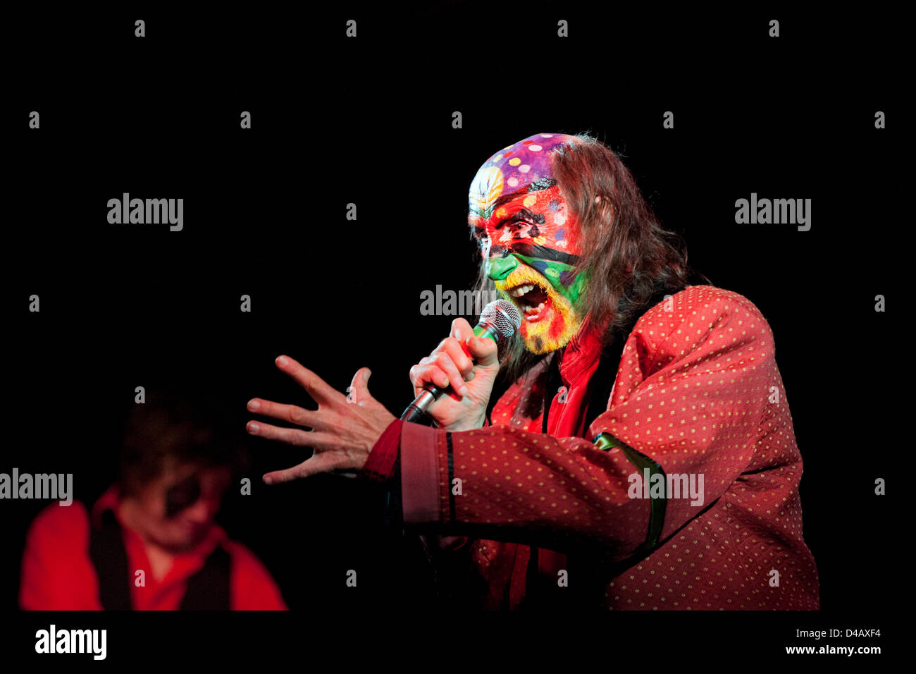 Wolverhampton, UK. 9th March 2013. Rock singer Arthur Brown in concert ...