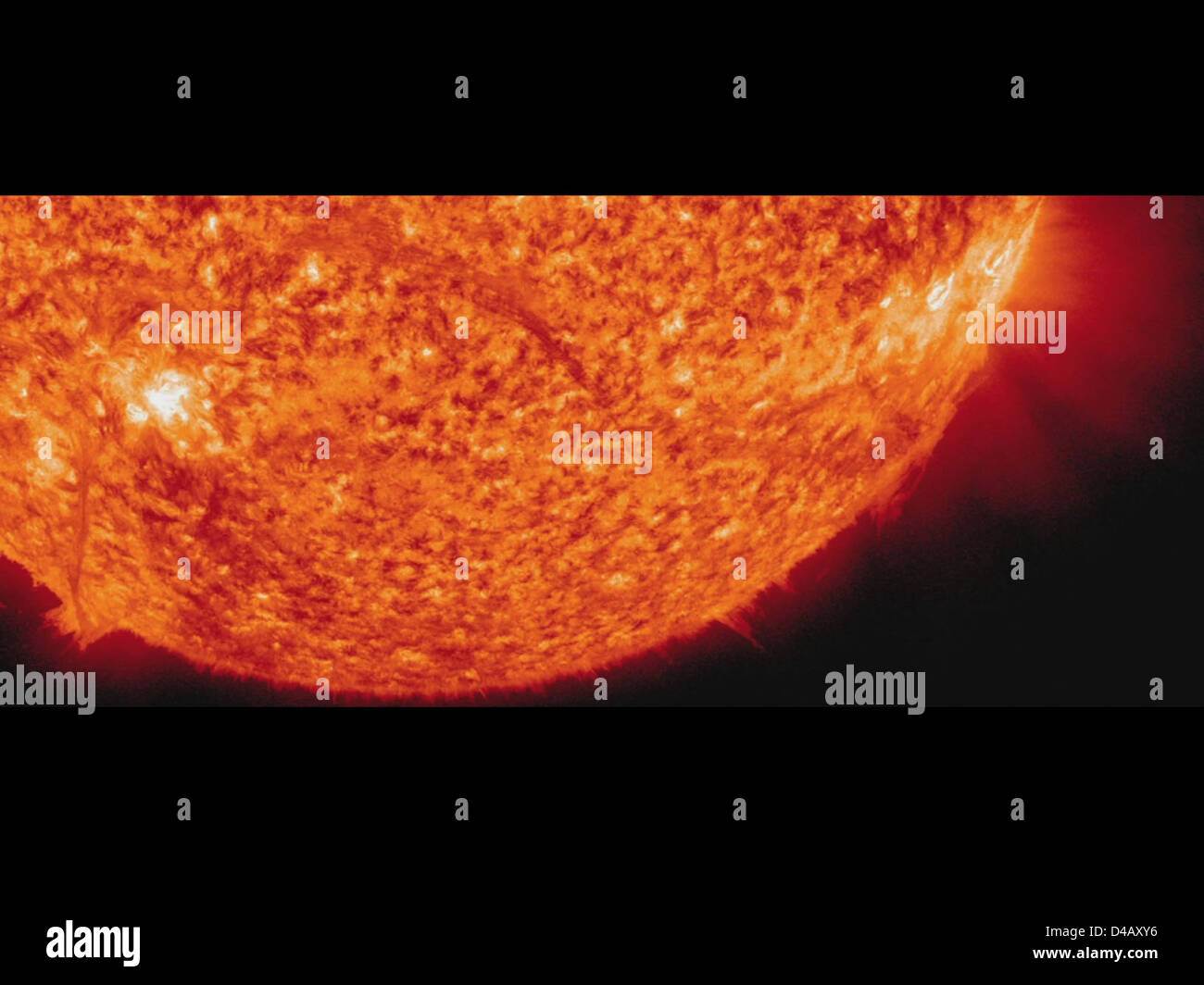 A high-definition video showing a snaking filament of matter in space ...