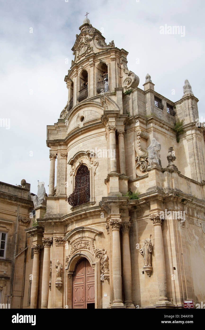 Ragusa, Italy, the Church of St. Joseph in Ragusa Stock Photo - Alamy