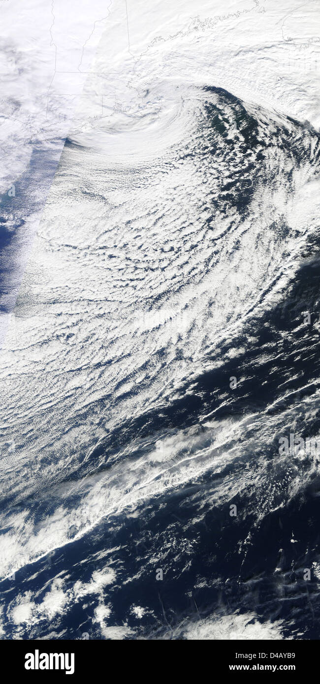 NASA satellite images show the path of a classic Nor'easter storm as it ...