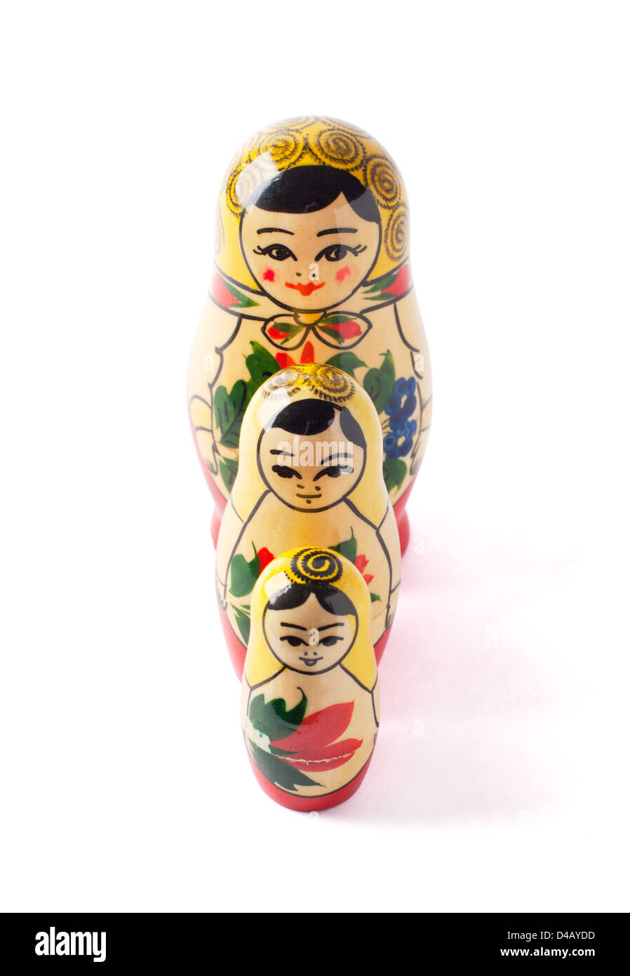Russian dolls on souvenir Cut Out Stock Images & Pictures - Alamy