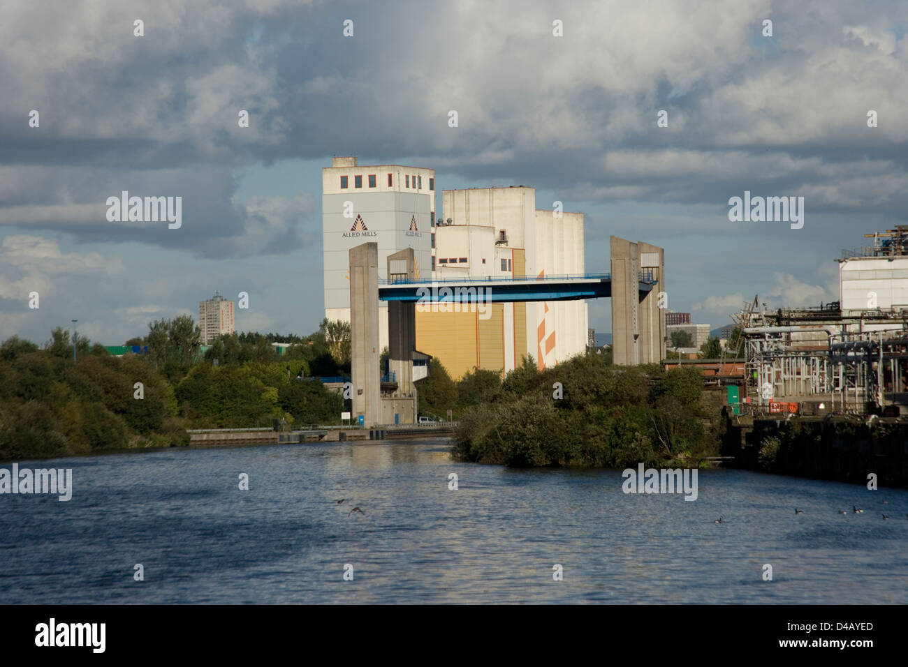 Centenary Bridge between Eccles and Trafford Park Salford on the ...