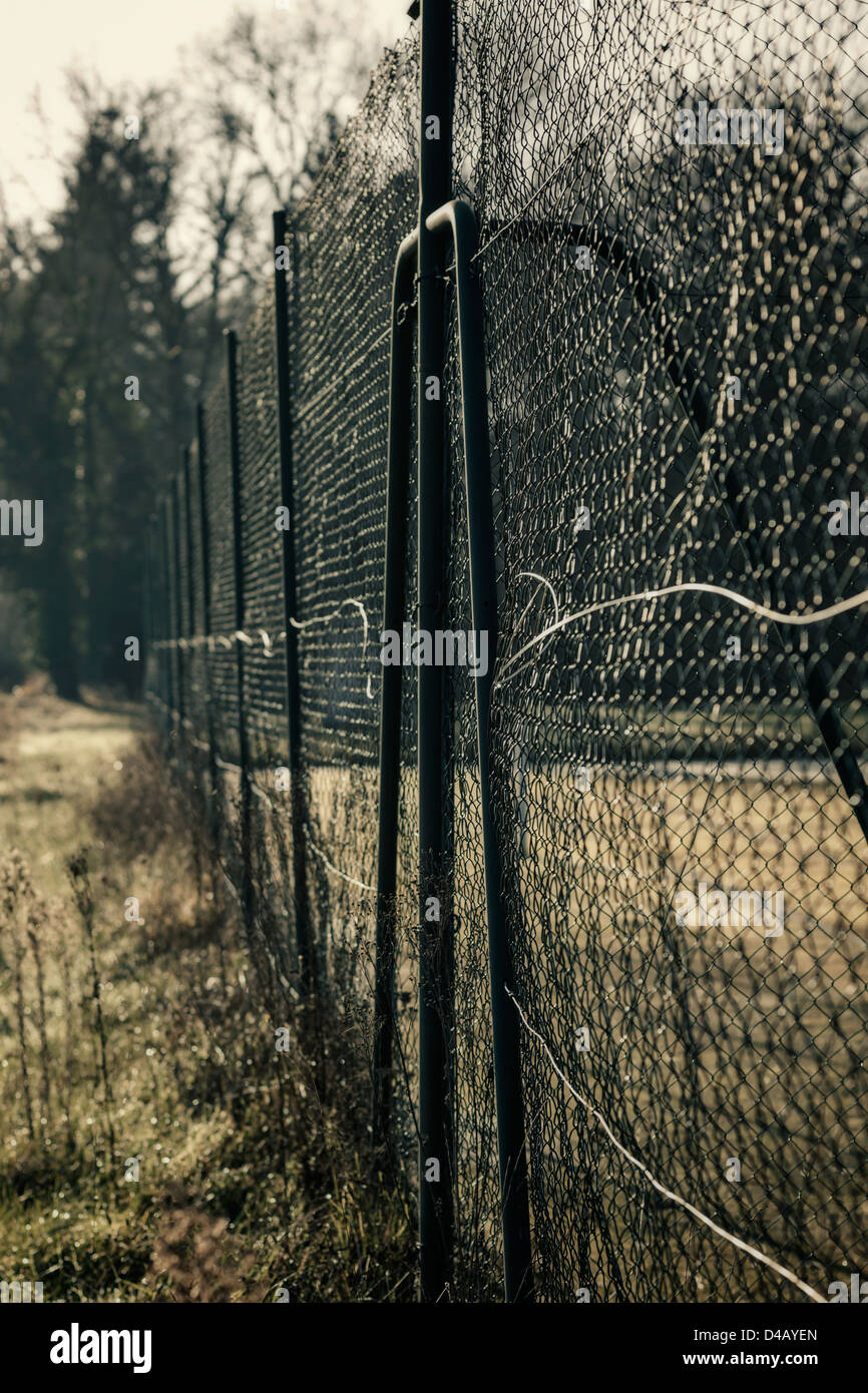 Old chainlink fence Stock Photo - Alamy