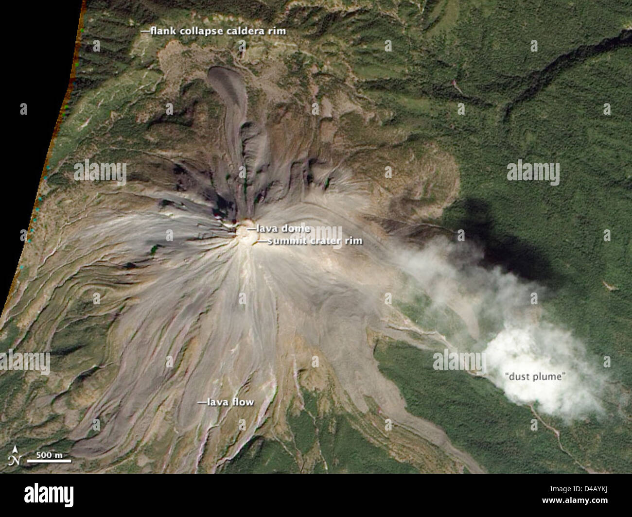 Eruption of Colima Volcano [detail] Stock Photo - Alamy