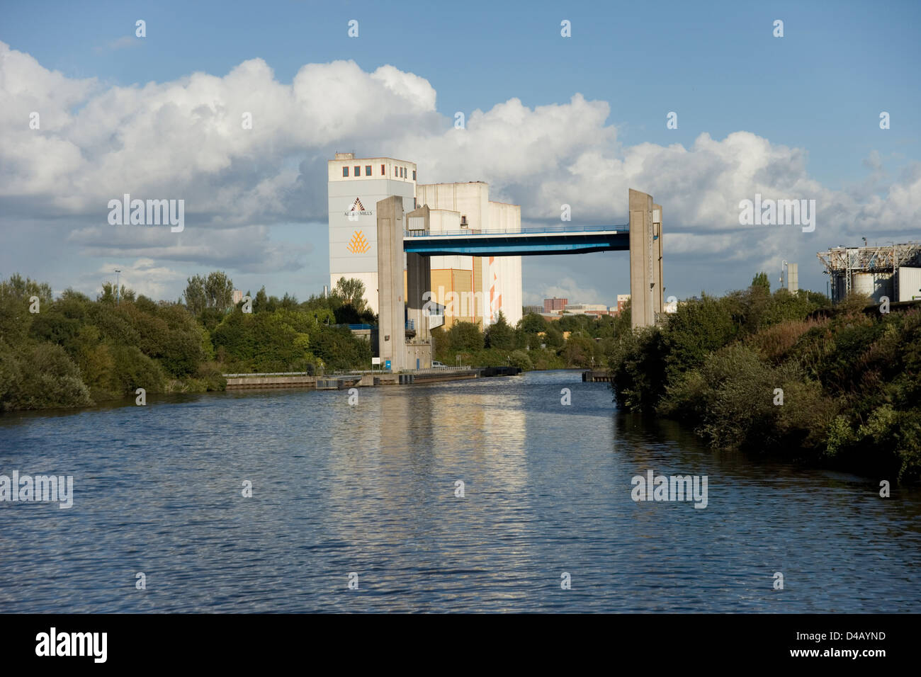 Centenary Bridge between Eccles and Trafford Park Salford on the ...
