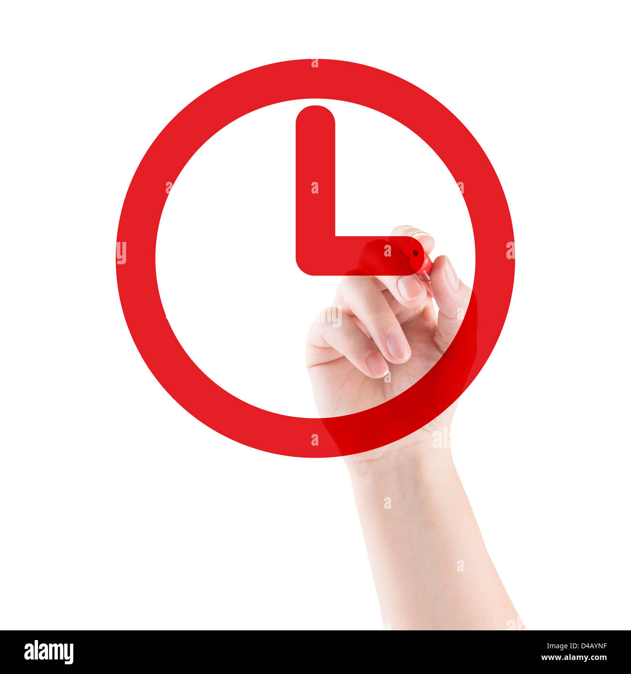 Red pen and hand tick Cut Out Stock Images & Pictures - Alamy