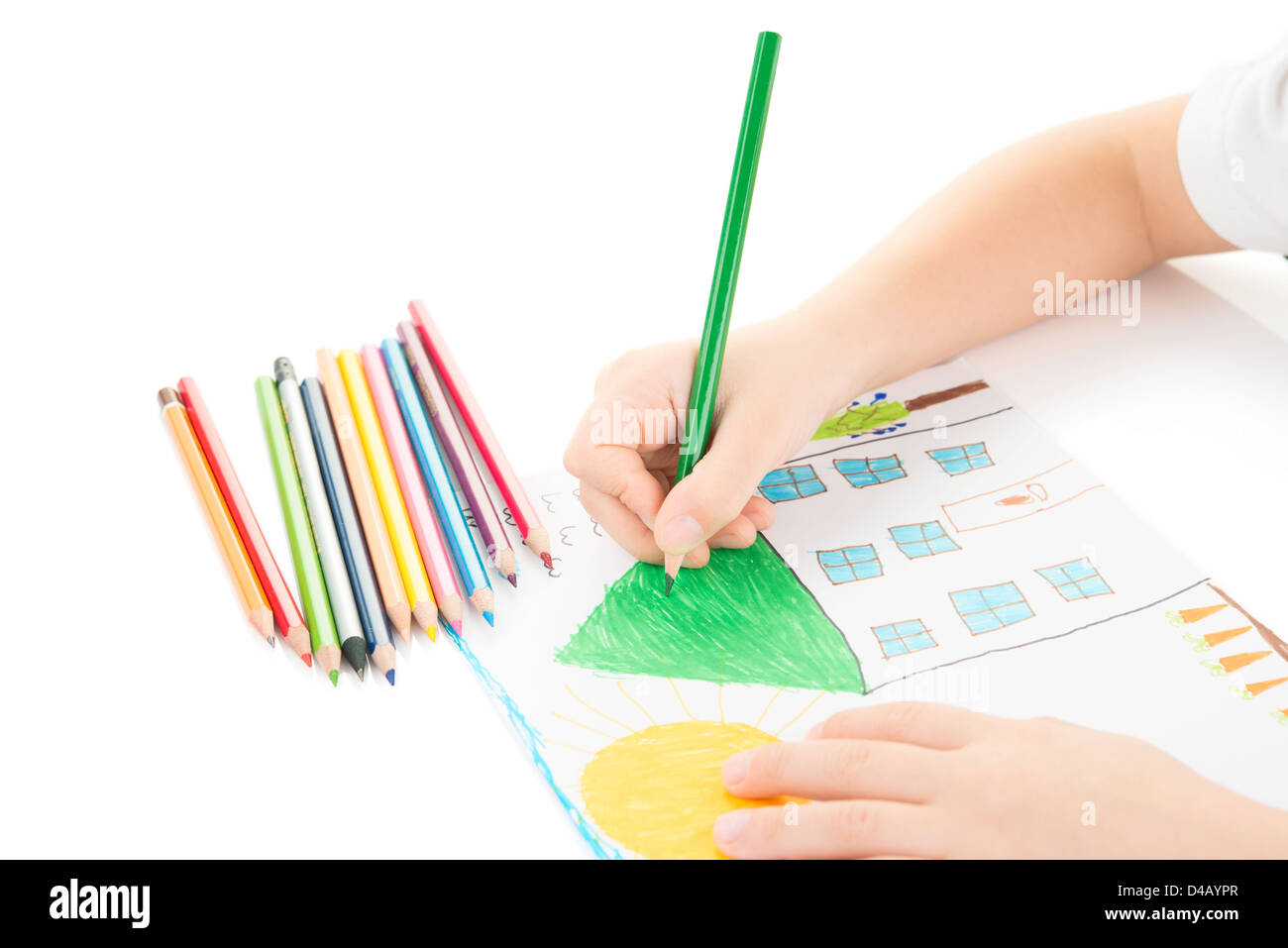 Daycare child drawing hi-res stock photography and images - Alamy