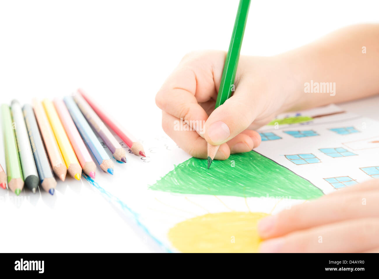 Daycare child drawing hi-res stock photography and images - Alamy