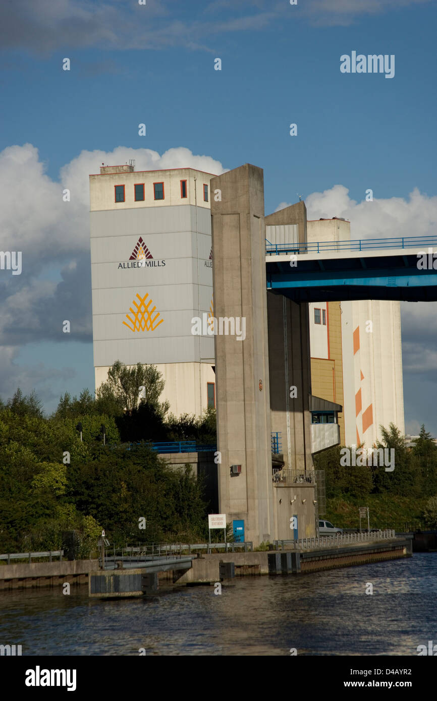 Centenary Bridge between Eccles and Trafford Park Salford on the ...