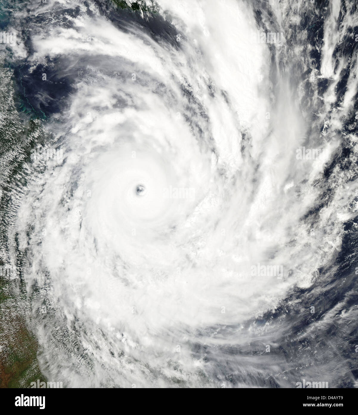 Satellite imagery from NASA's Goddard Space Flight Center shows Cyclone ...