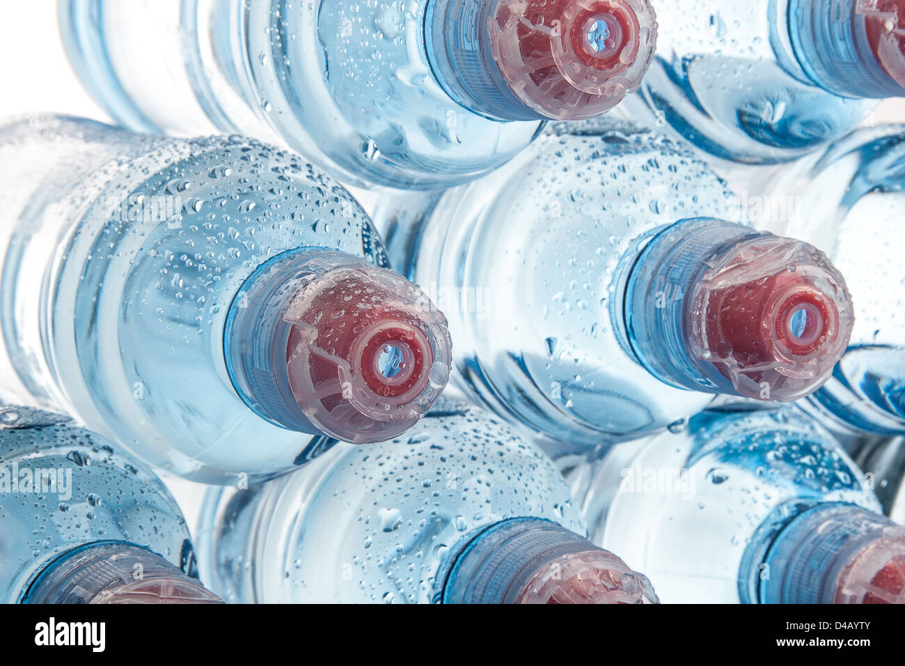 Plastic bottles of drinking water Stock Photo - Alamy