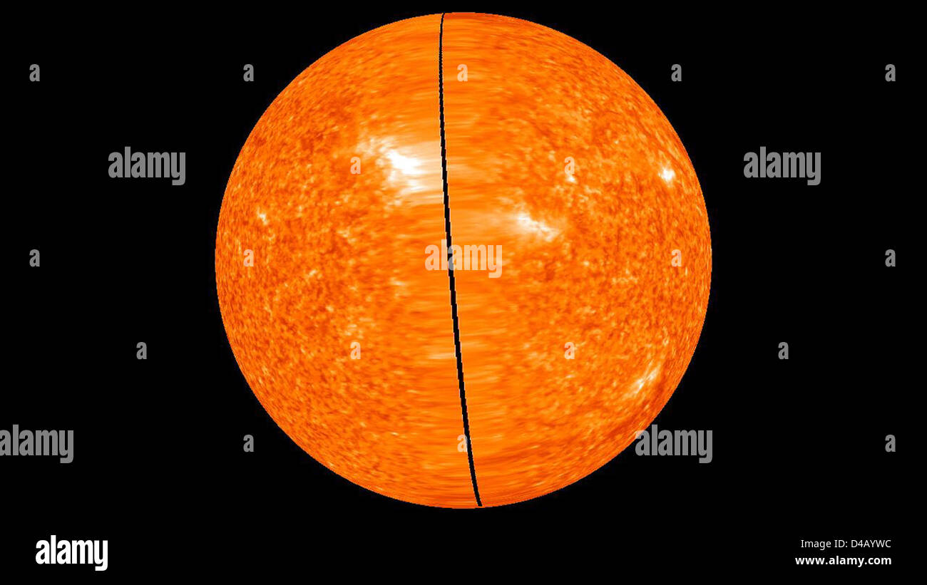 First Ever STEREO Images of the Entire Sun Stock Photo - Alamy