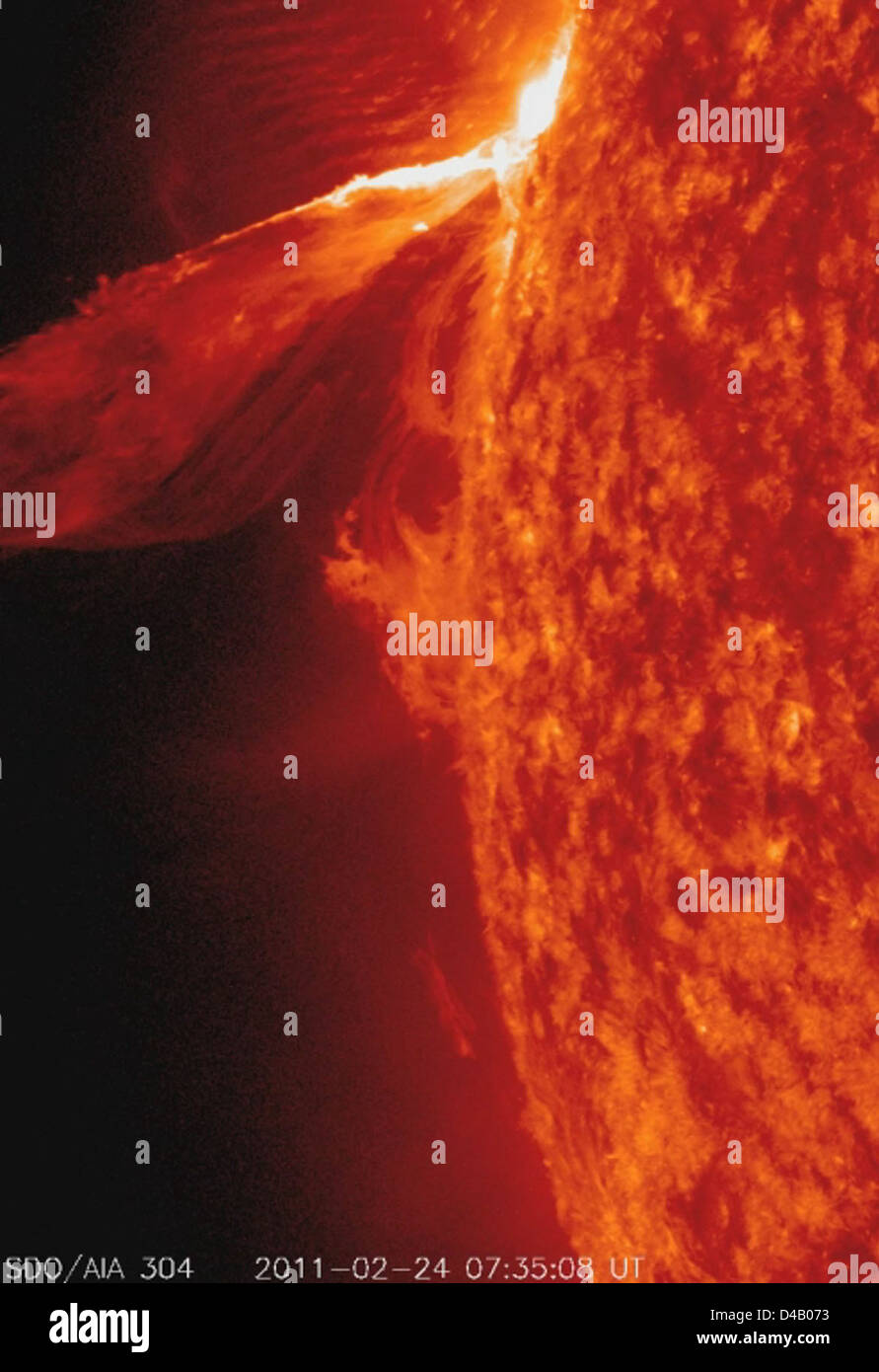 NASA’s Solar Dynamics Observatory (SDO) captured an impressive image of ...