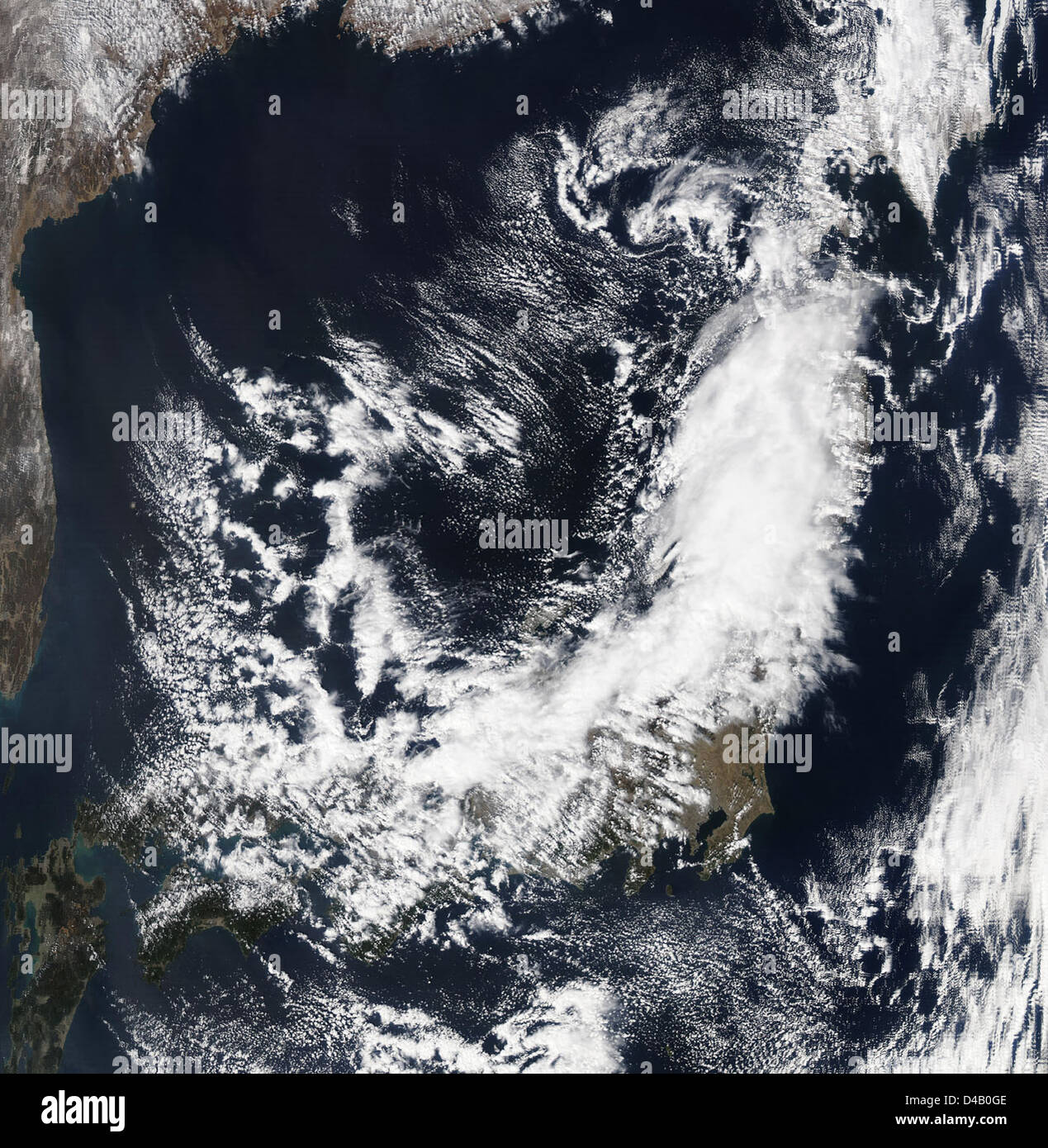 Tsunami japan satellite image hi-res stock photography and images - Alamy