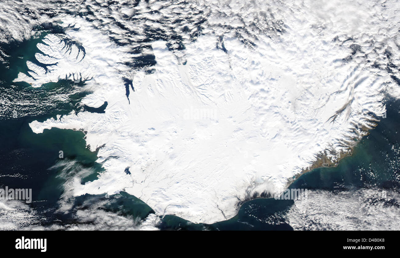 NASA’s Goddard Space Flight Center observes Iceland’s snow-covered ...