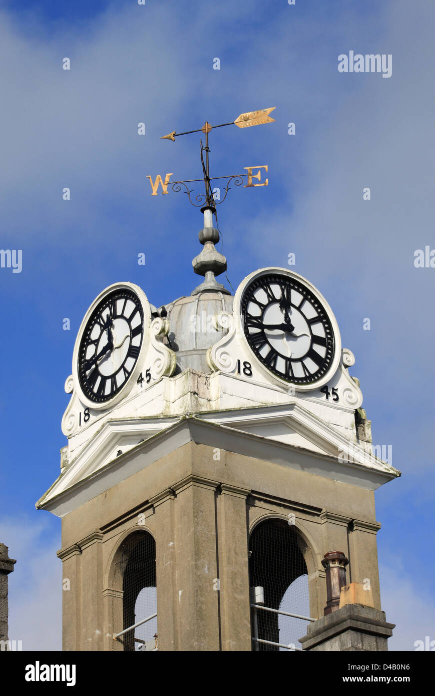 Ulverston Savings Bank clock, Ulverston, Cumbria Stock Photo - Alamy