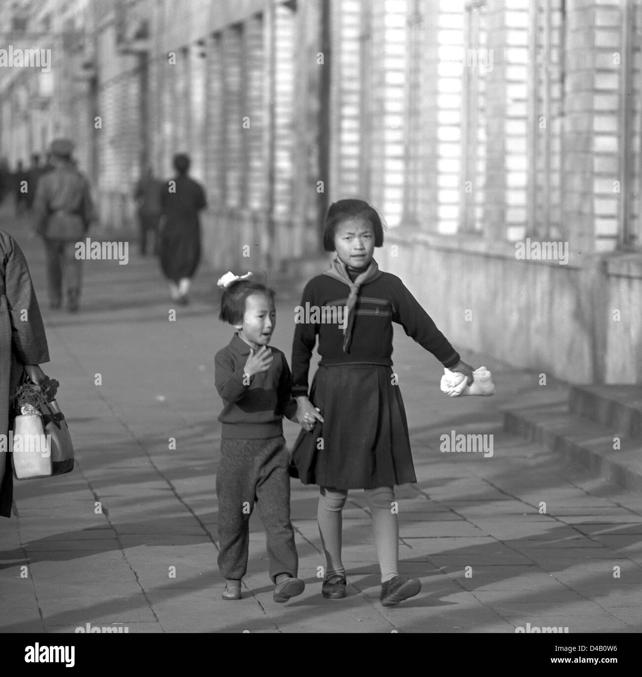 Street scene in Pyongyang, the capital of the Korean Democratic People ...