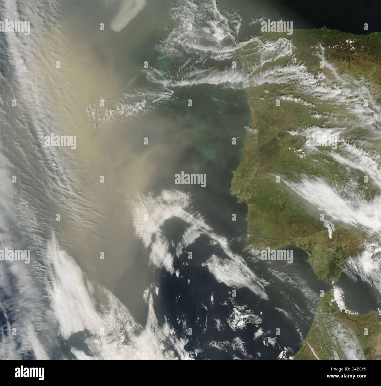 NASA's Goddard Space Flight Center captured an image of Saharan dust ...