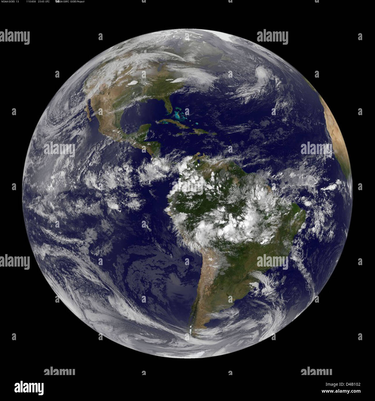 A full disk image of Earth captured by NASA's Goddard Space Flight ...