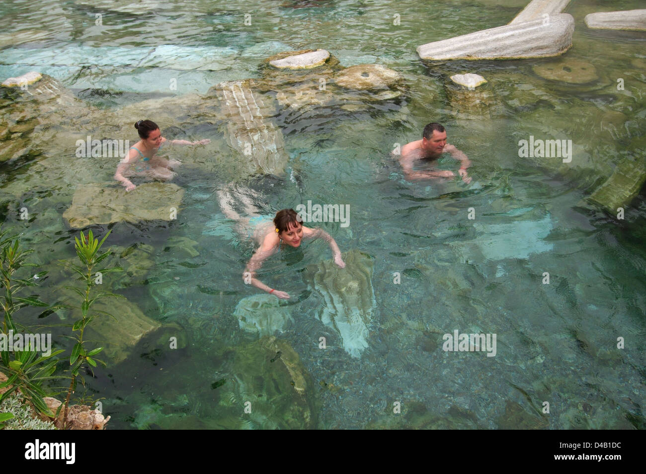 Cleopatra's Bath (thermal Bath), antique city of Hierapolis on ...