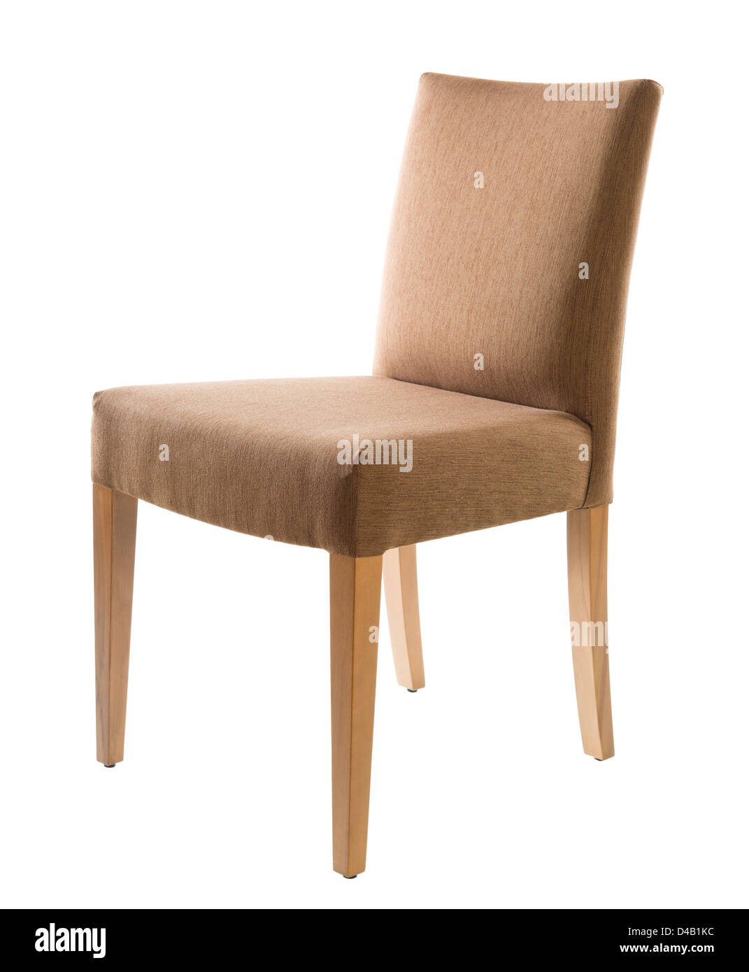 Brown chair isolated on white background Stock Photo - Alamy